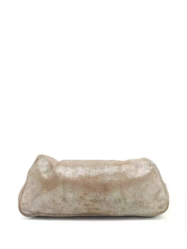 Fendi 2009 Borderline Suede Clutch Bag - Neutrals