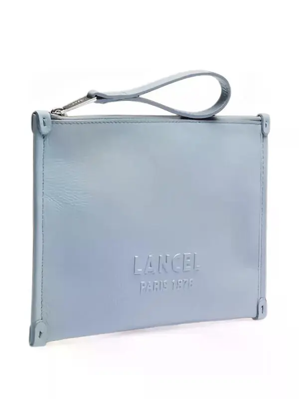 LANCEL Jour Logo-debossed Leather Pouch