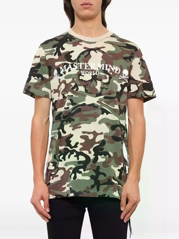 MASTERMIND WORLD Camouflage-print Logo-print T-shirt
