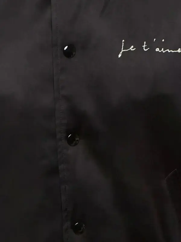 Saint Laurent Je T'aime" Embellished Collar Bomber Jacket