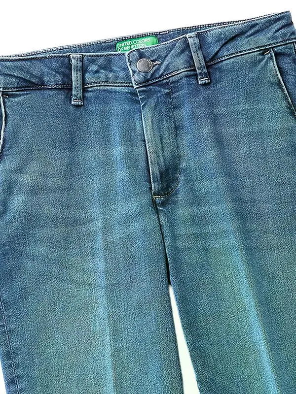 BENETTON Pressed-crease Jeans