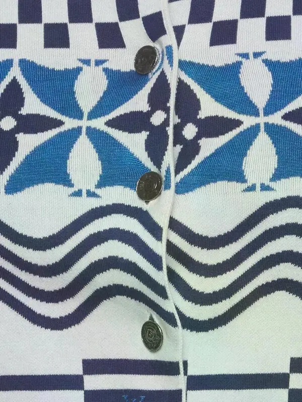 LOUIS VUITTON Tile Monogram Knitted Cardigan