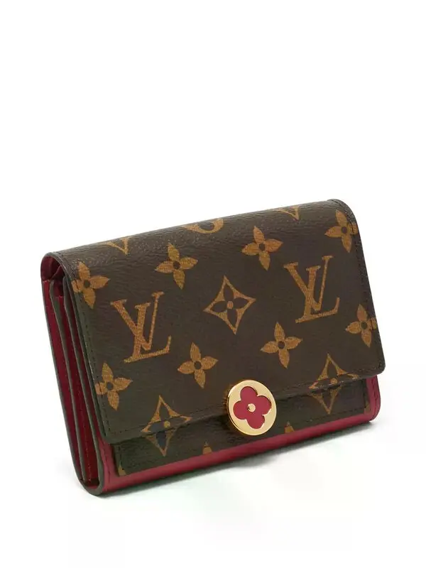 LOUIS VUITTON 2018 Flore Monogram Wallet - Brown