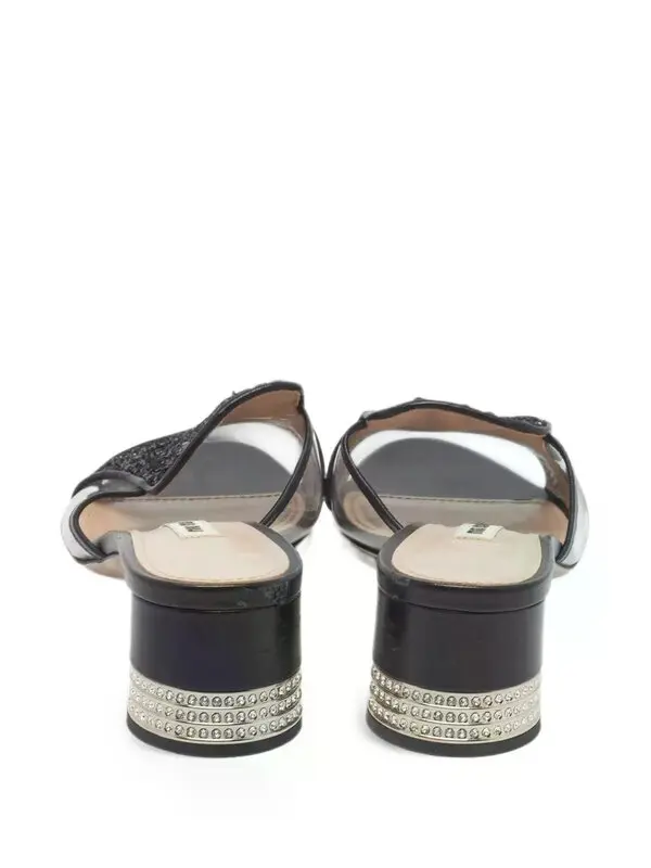Miu Miu Crystal-embellished Slide Sandals