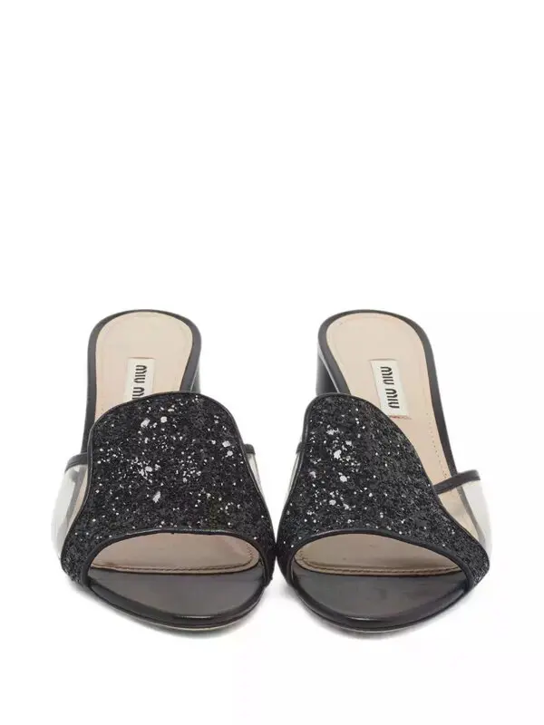 Miu Miu Crystal-embellished Slide Sandals
