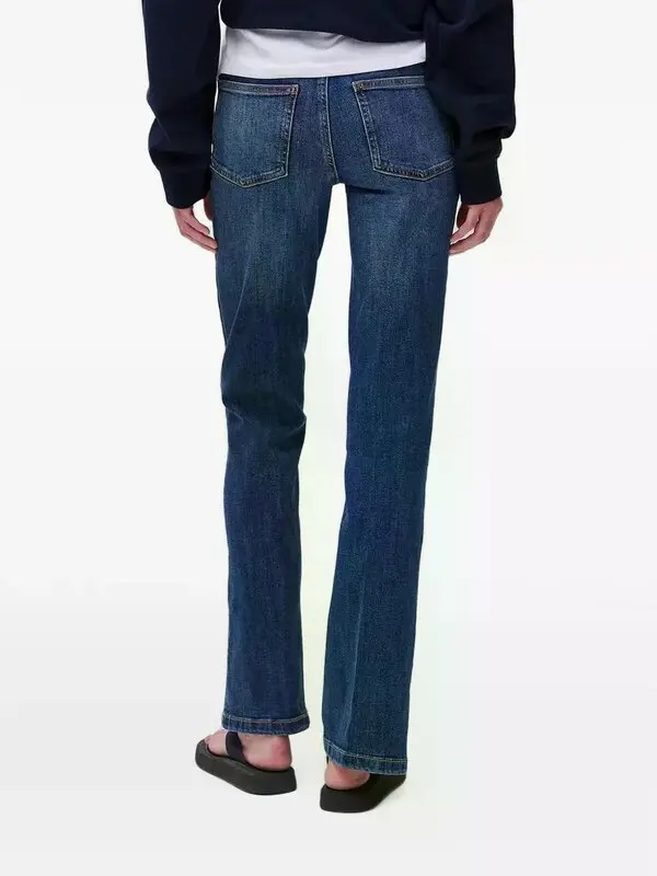 BENETTON Faded-effect Straight-leg Jeans