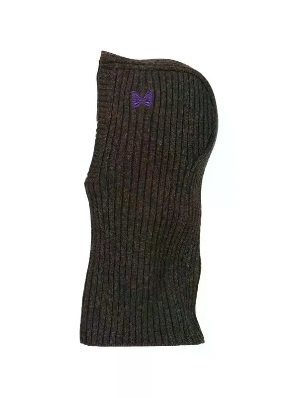 Needles Wool Ribbed-knit Balaclava - Brown