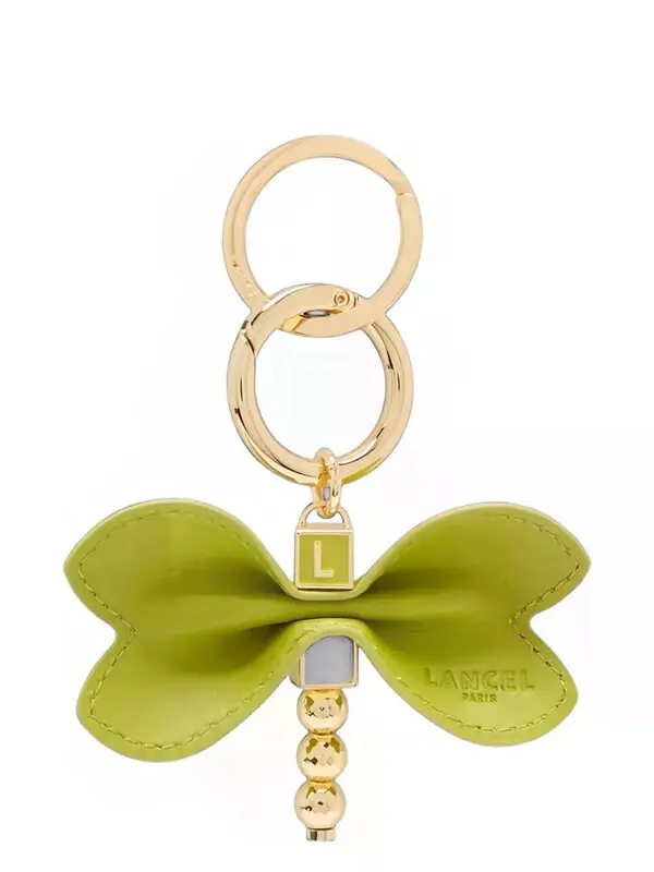 LANCEL Leather Dragonfly Keyring