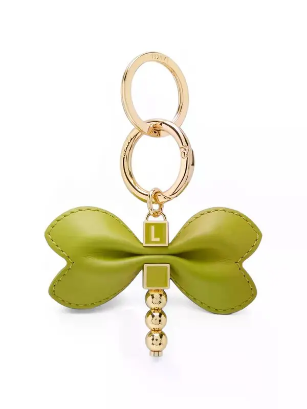 LANCEL Leather Dragonfly Keyring