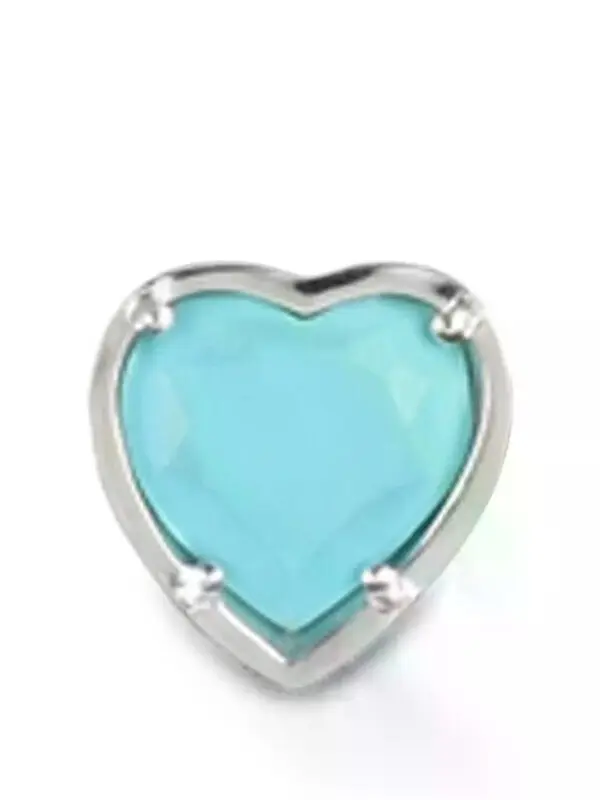 JUN/NAKAYAMA Love Heart-shape Single Earring - Silver