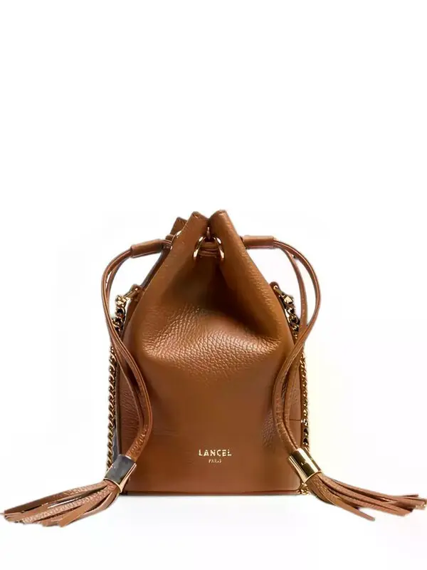 LANCEL Mini Premier Flirt Tassel-detail Bucket Bag - Brown