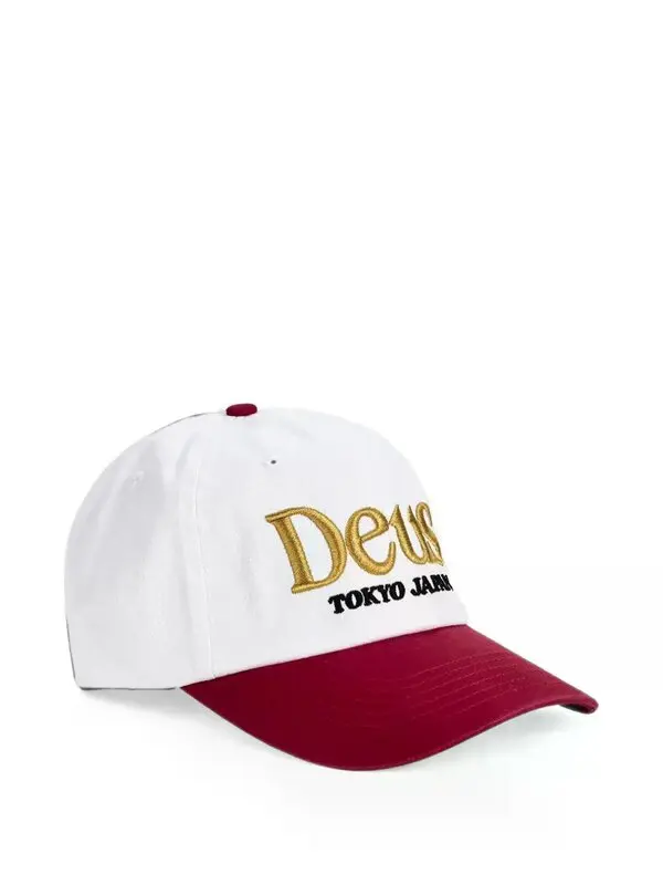 Deus Ex Machina Metro Logo Embroidered Cap - White