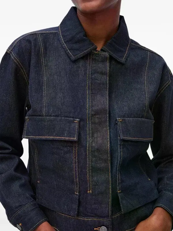 BENETTON Denim Jacket With Contrast Stitching