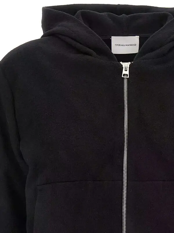 7 For All Mankind Cropped Hoodie