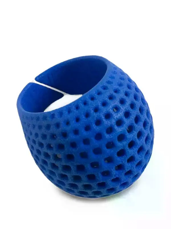 MAISON 203 Reef Perforated Ring - Blue