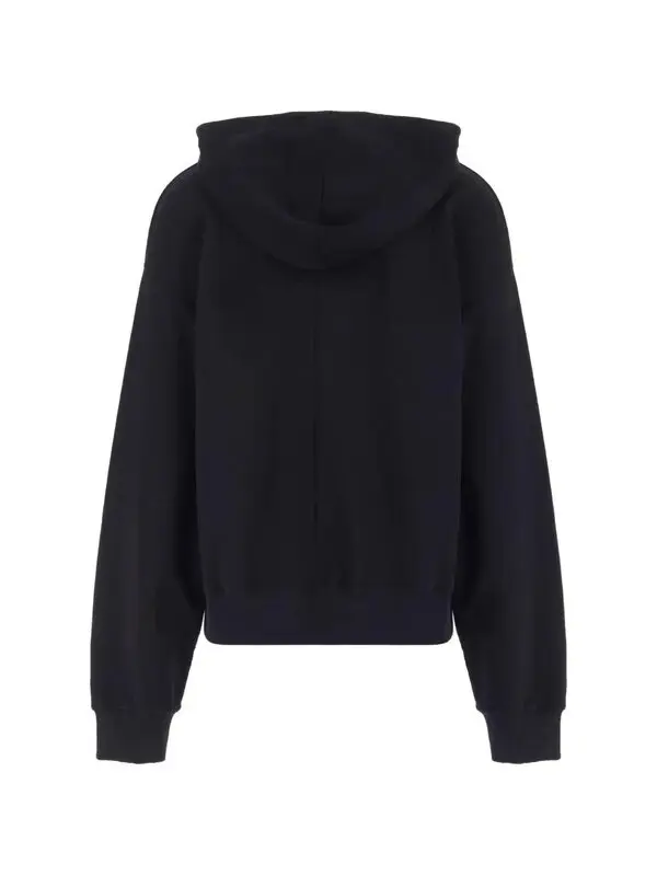 Matieres Fecales Graphic-print Zip-up Hoodie - Black
