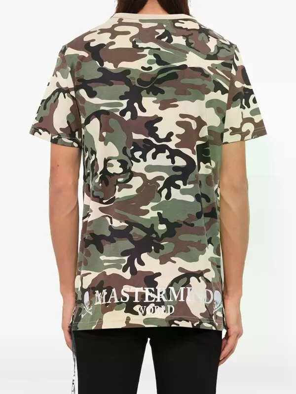 MASTERMIND WORLD Camouflage-print Logo-print T-shirt