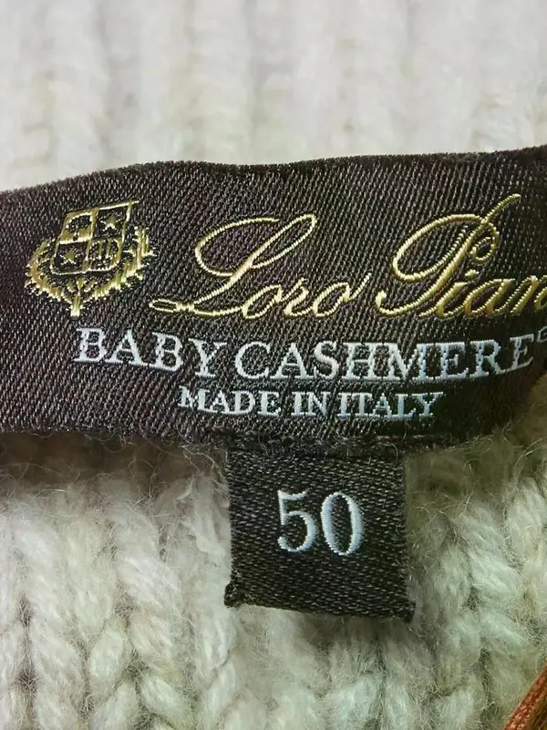 Loro Piana Baby Cashmere Textured Knit High Neck Sweater
