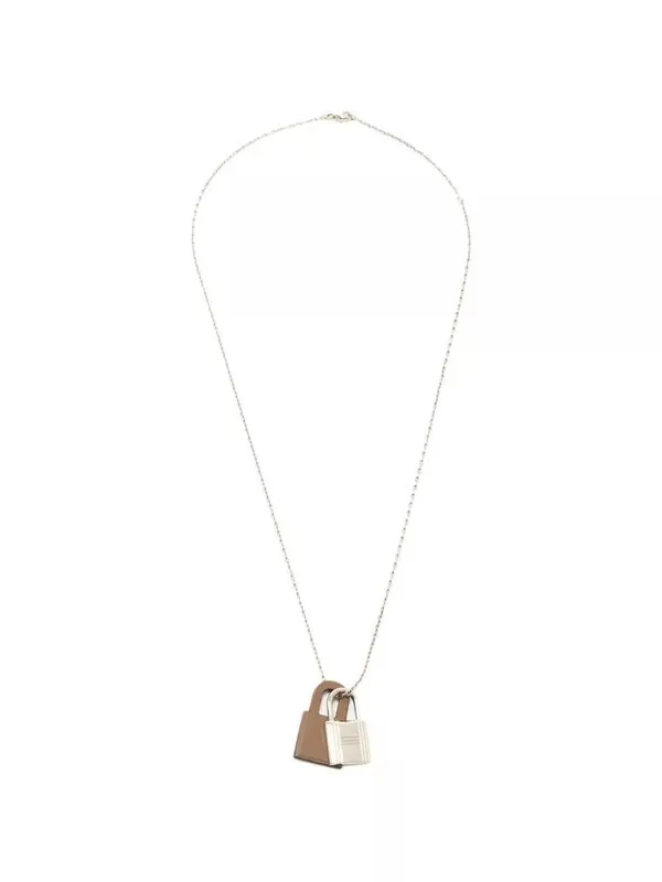 Hermès O'kelly Padlock Pendant Necklace - Silver