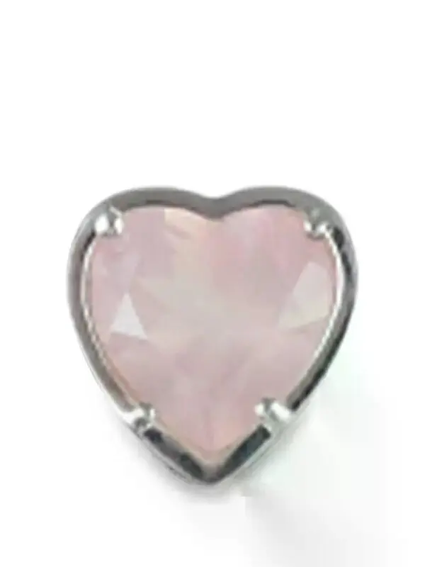 JUN/NAKAYAMA Love Heart-shape Single Earring - Silver