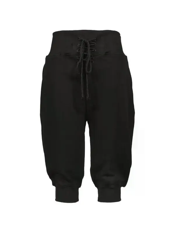 604SERVICE Lace-up Cropped Track Pants