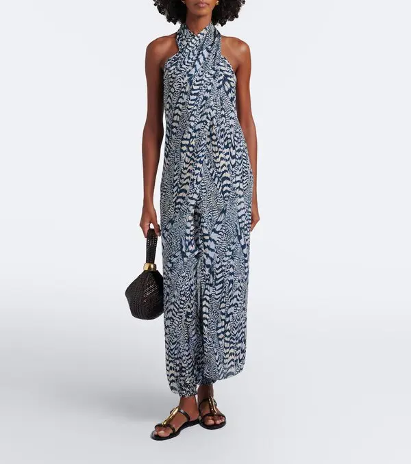 Johanna Ortiz Whispered Motion Silk Georgette Balloon Pants