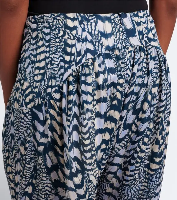 Johanna Ortiz Whispered Motion Silk Georgette Balloon Pants