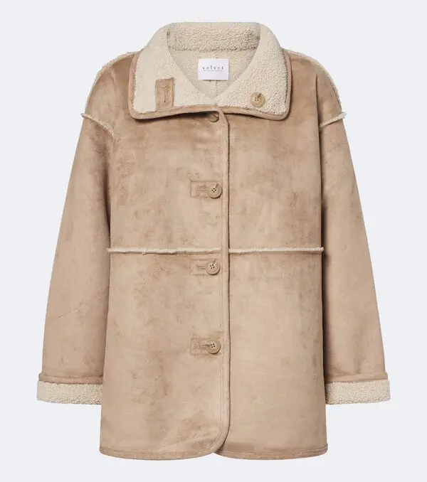 Velvet By Graham & Spencer Shona Teddy-trimmed Jacket