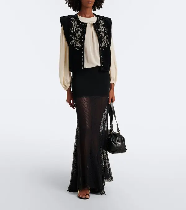 Isabel Marant Étoile Ioana Lace Maxi Skirt