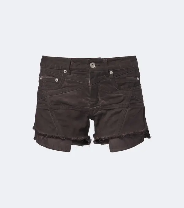 Rick Owens Lana Denim Shorts - Brown