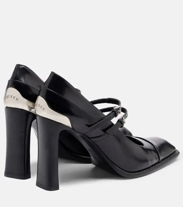 Alexander McQueen Leather Mary Jane Pumps