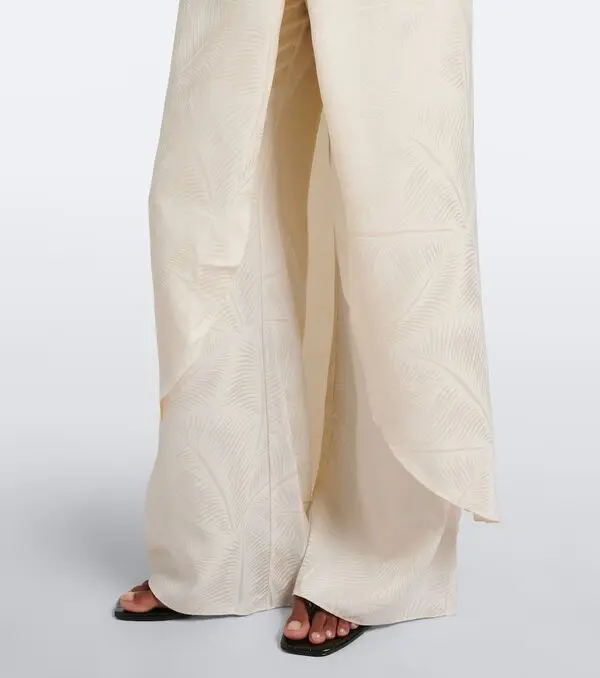 Johanna Ortiz Silent Water Jacquard Halterneck Top