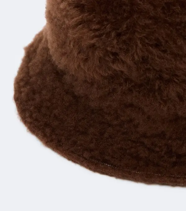 Brunello Cucinelli Monili Shearling Bucket Hat
