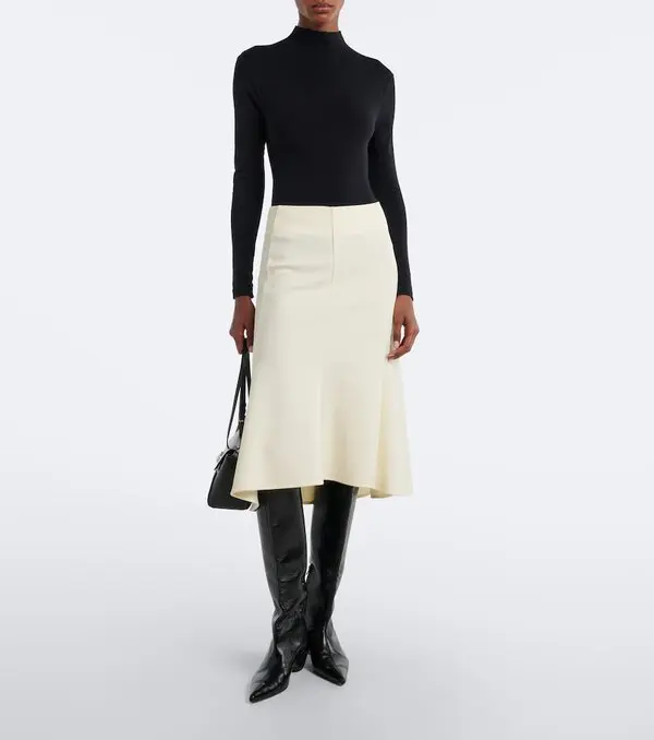 Wolford Shaping Turtleneck Jersey Bodysuit