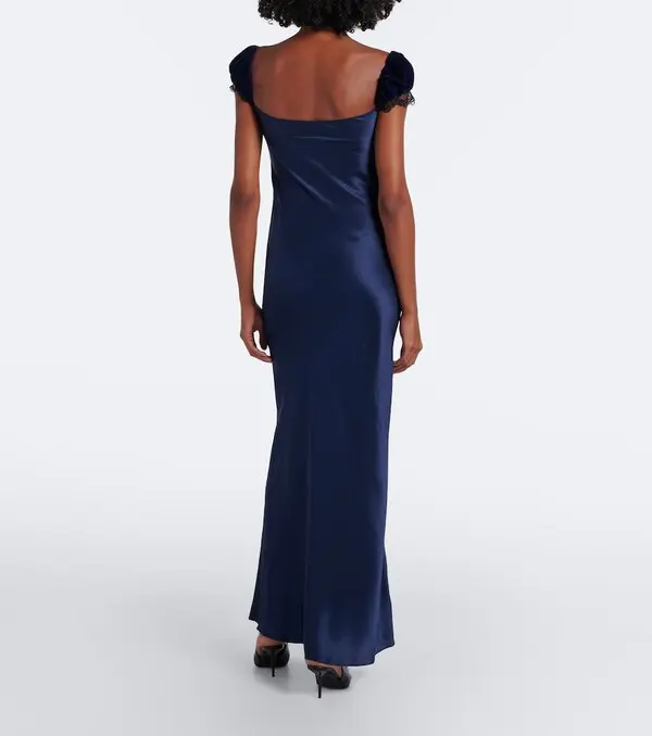 RODARTE Silk Satin Maxi Dress
