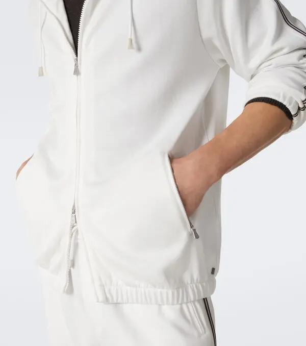 Eleventy Cotton Zip-up Hoodie