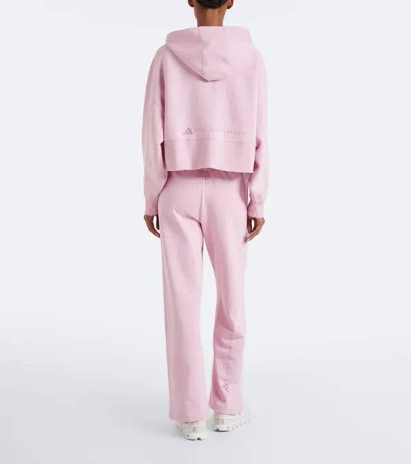 Adidas By Stella McCartney Logo Cotton Jersey Sweatants