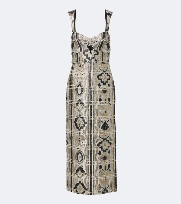 Johanna Ortiz Tropicana Jacquard Maxi Dress - Multicoloured