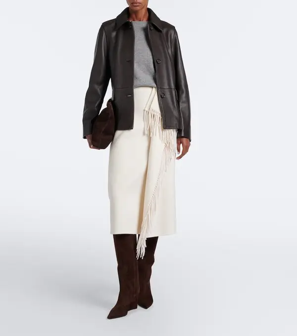 JIMMY CHOO Blake Suede Wedge Knee-high Boots