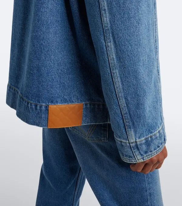 Bottega Veneta Intrecciato Oversized Denim Jacket