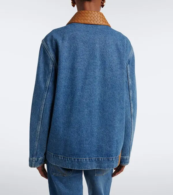 Bottega Veneta Intrecciato Oversized Denim Jacket