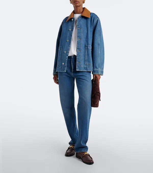 Bottega Veneta Intrecciato Oversized Denim Jacket