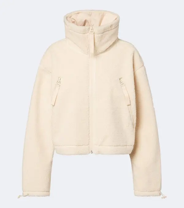 Adidas By Stella McCartney Hooded Teddy Jacket - White