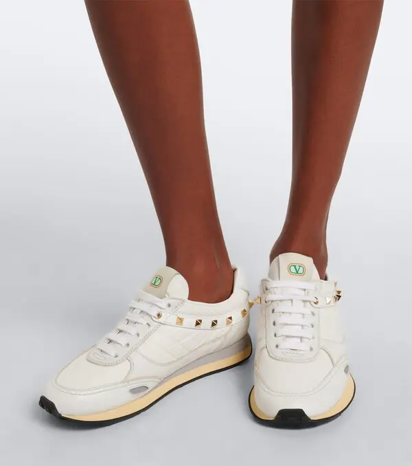 Valentino Garavani Studded Leather Sneakers