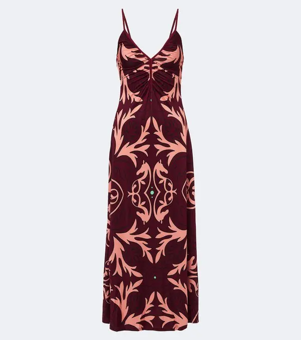 Johanna Ortiz Nuestra Tierra Printed Jersey Maxi Dress - Multicoloured