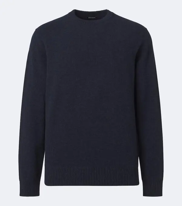 Zegna Wool And Cashmere Crewneck Sweater