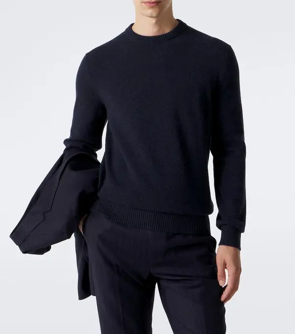 Zegna Wool And Cashmere Crewneck Sweater