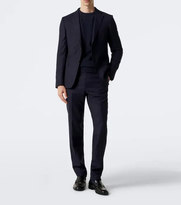 Zegna Wool And Cashmere Crewneck Sweater