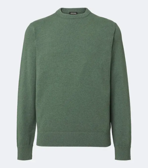 Zegna Wool And Cashmere Sweater - Green
