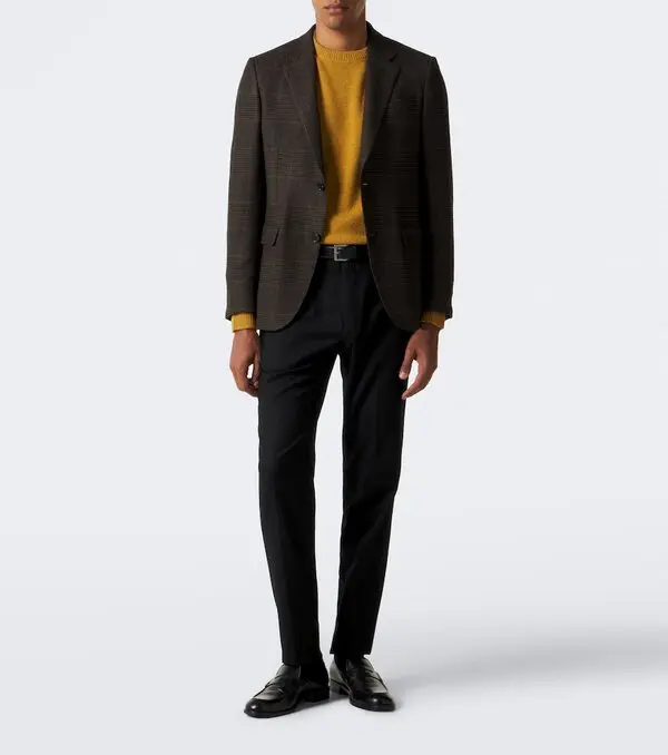 Zegna Wool And Cashmere Sweater - Yellow